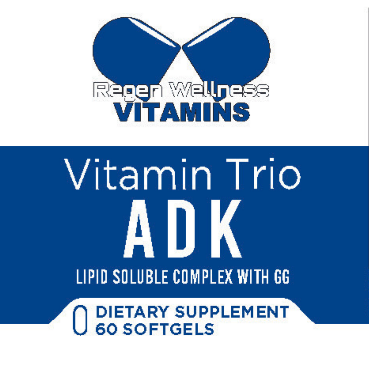 Vitamin ADK | Vitamin Trio ADK by Regen Wellness Vitamins